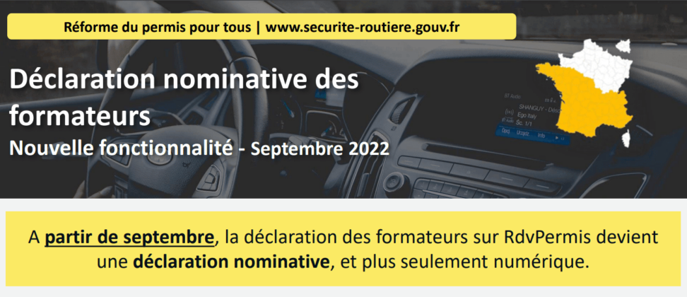 RDV Permis - La déclaration nominative des formateurs à partir de ...