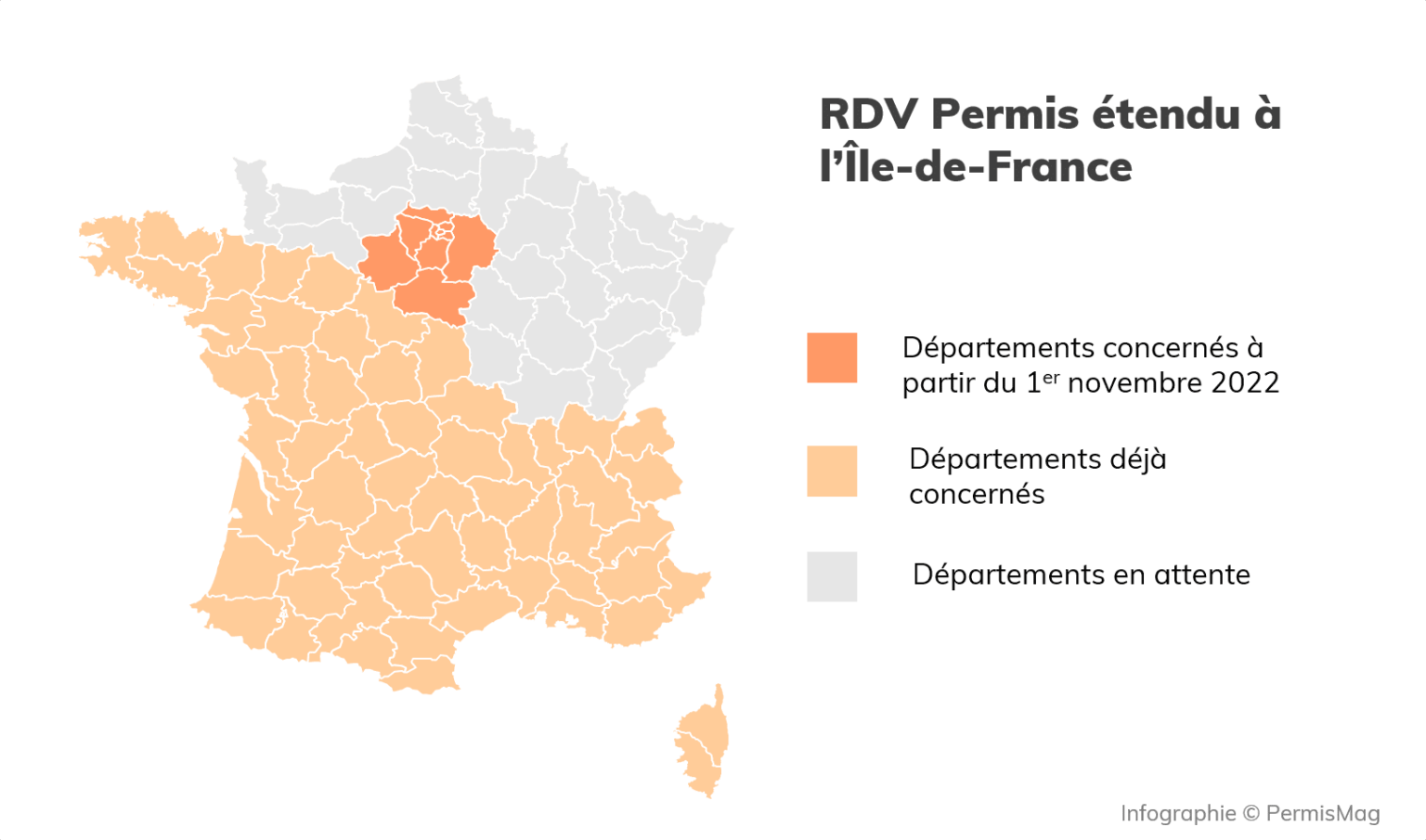 RDV Permis étendu à l'Île-de-France dès novembre 2022 – Permis Mag